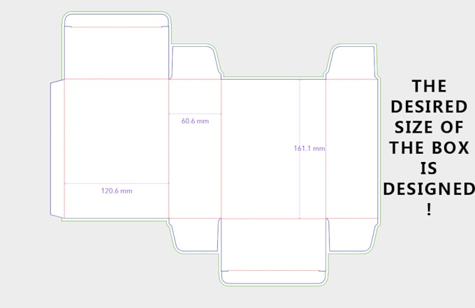 Create custom box packaging dieline cut lines and design by Umutow | Fiverr
