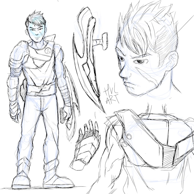 Draw character design based on your imagination by Fernandescahya | Fiverr