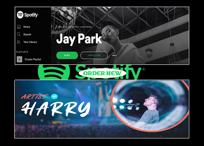 Design a spotify banner for your artist profile by Anas_kamel | Fiverr