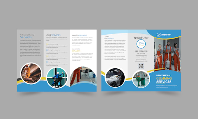 Design trifold brochure, bifold brochure, leaflet, catalog by Ovi_dey | Fiverr