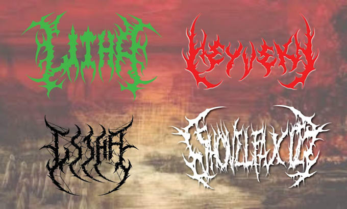 Design slamimng, brutal, metal, black metal and death metal logo for ...