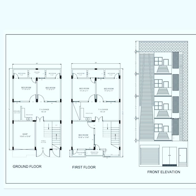 Draw your house plan, convert pdf, hands katch to dwg by ...