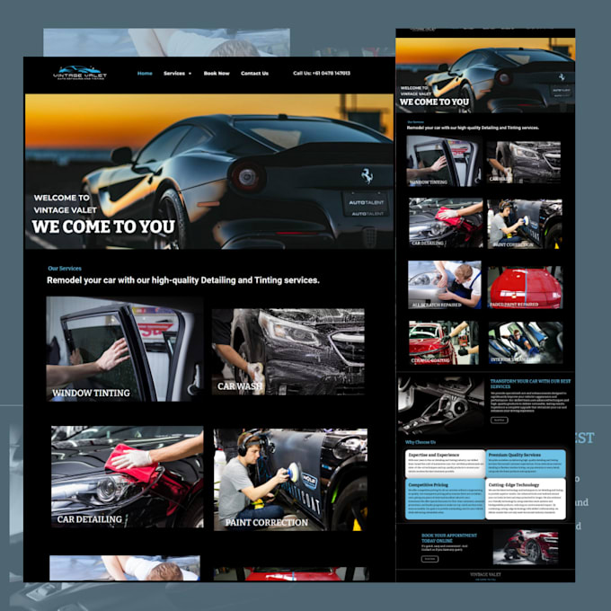 Create a professional responsive wordpress website design using ...