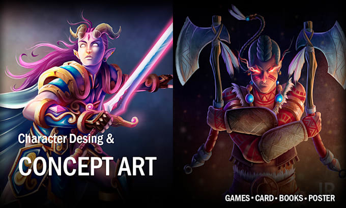 Illustrate amazing character concept art for you by Lrartwork | Fiverr