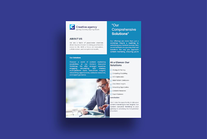 Executive summary flyer design by Nipafreelancer | Fiverr