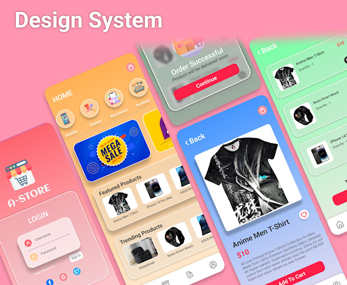 Design attractive modern mobile app ui ux with figma by Akash_design_ | Fiverr