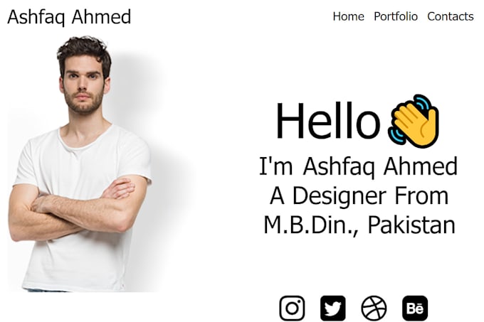 Do Best Frontend Web Development Using Html Css Javascript By Axfaque Fiverr