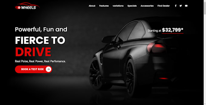 Build a responsive website for you using html, css, javascript, bootstrap by Ahmeddkhaled582 ...