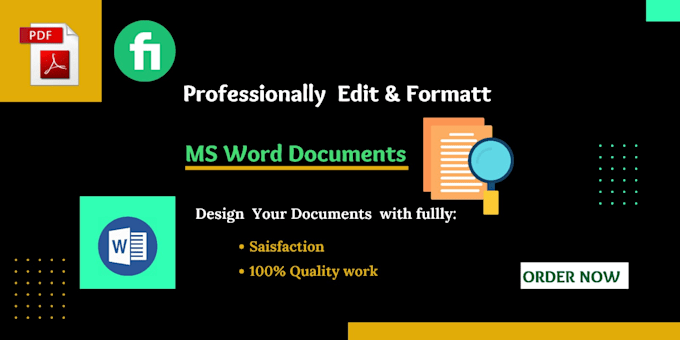 Uniquely edit, format and design microsoft word document by Aashi_h ...