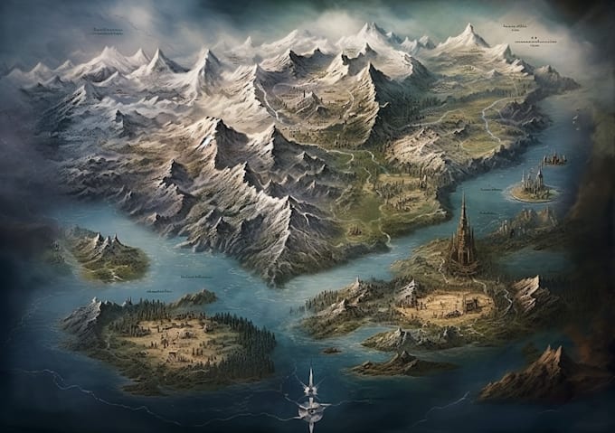 Draw you a fantasy battle map, dnd battle map by Chizobauchie | Fiverr