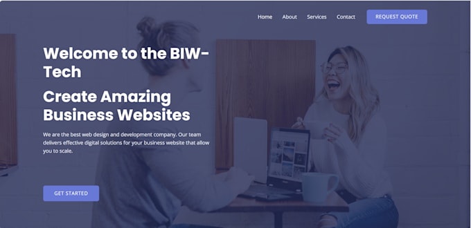 Be your front end web developer using html, css, javascript, bootstrap ...