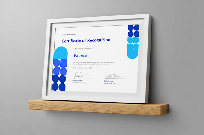 Do custom certificate design, diploma or award certificate in 24h by ...