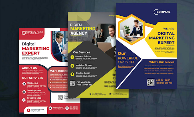 Create marketing flyer marketing material promotional poster one page ...