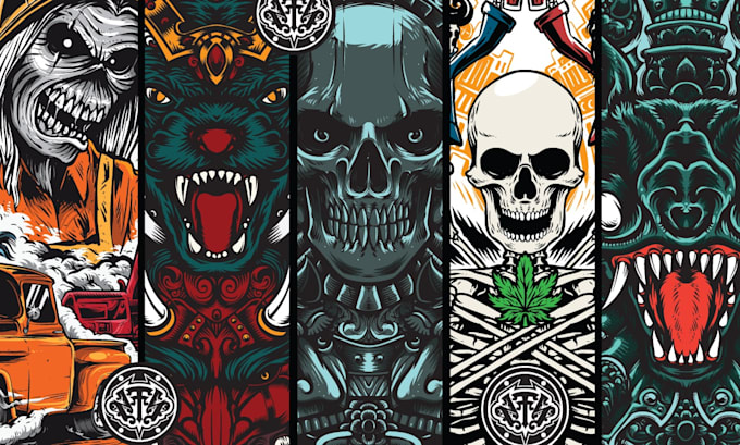 Create badass illustration for print t shirt design by Hitnfsstd | Fiverr