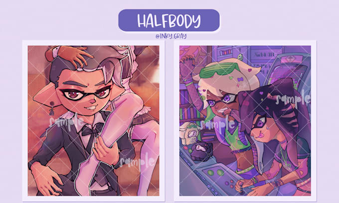 Draw your splatoon character by Inkygray | Fiverr