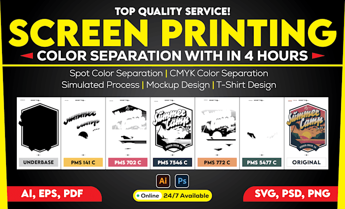 Do custom professional screen printing and spot color separation by ...