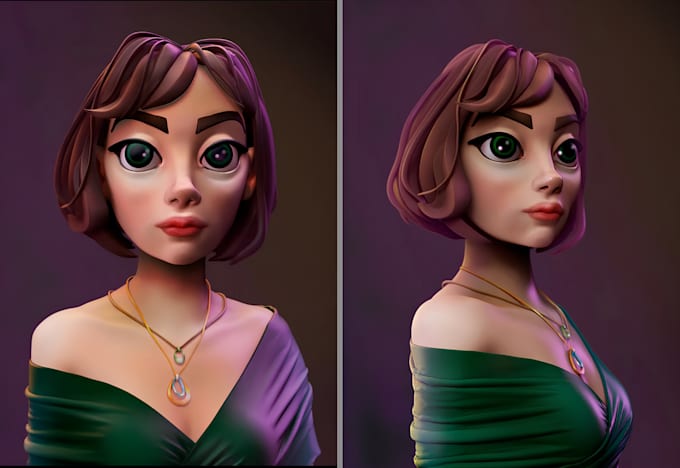 3d character design character modeling 3d model cartoon character game printing by Archiesophia ...