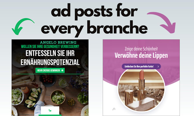Design german eye catching instagram ads by Sarah_baeuml | Fiverr