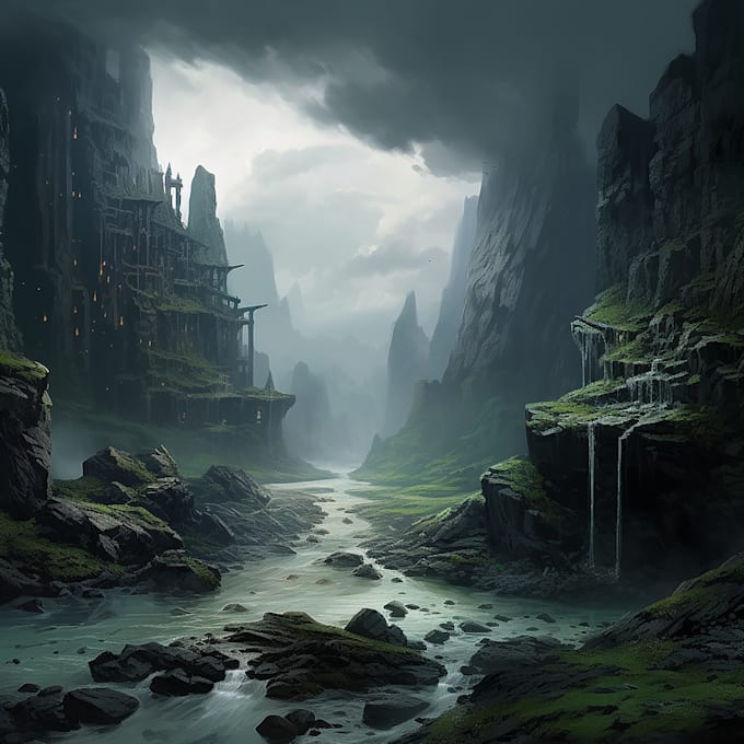 Draw environment concept art and background by Crocelope | Fiverr