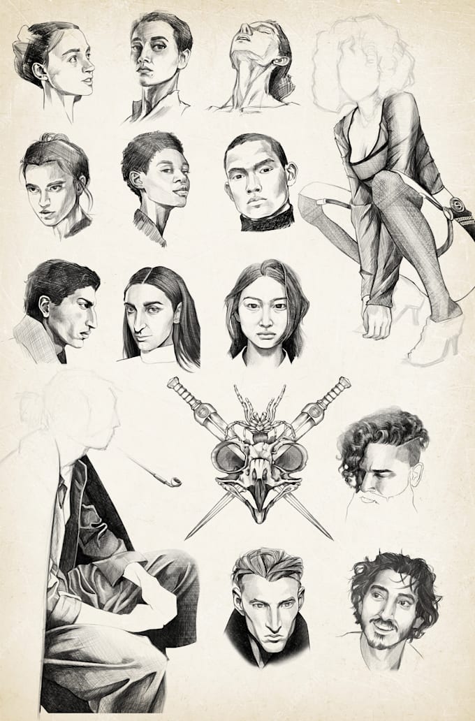 Do penciling inking lettering and color for manga or comic by Parvez ...