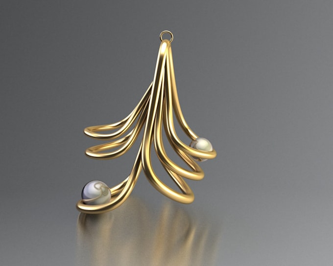 Create 3d cad jewelry design chains for you by Rominamodiri | Fiverr