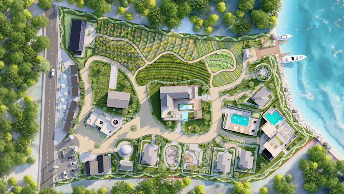 Do best landscape design 2d 3d master plan and rendering by Hamzayaqoob ...