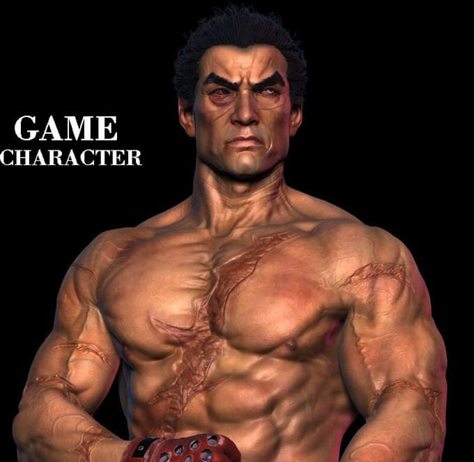 3d model and 3d character design, 3d realistic, animation video, game ...