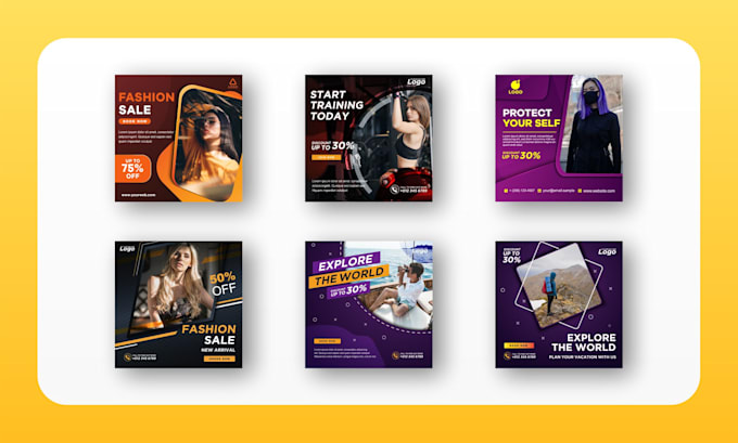 Create unique social media post design for your business by Yuanesei ...