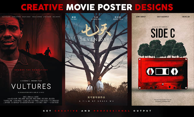 Make a professional and creative movie poster for your film by Slpunk ...