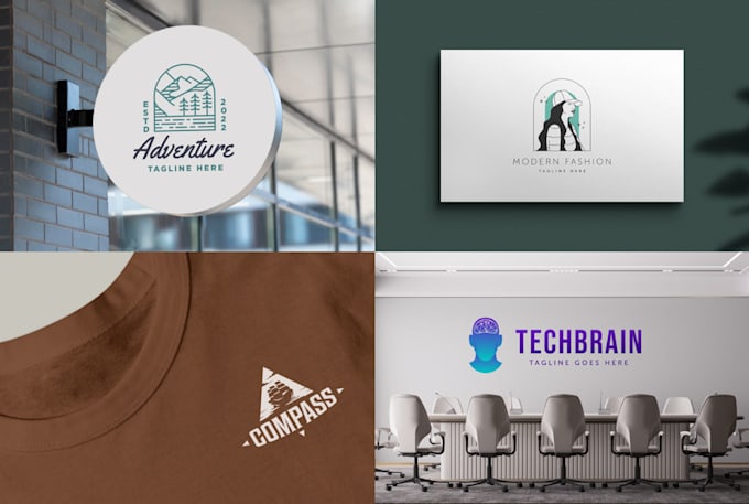 Create an unique simple modern logo design for your business by Blazybone | Fiverr
