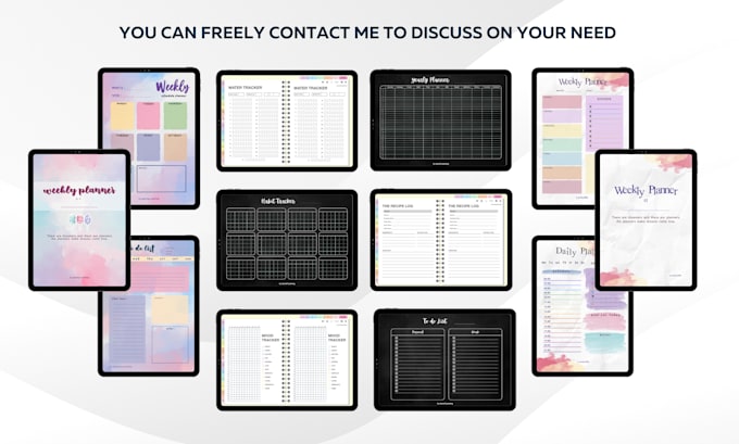 Design custom digital planner, calendar, and journal template by ...
