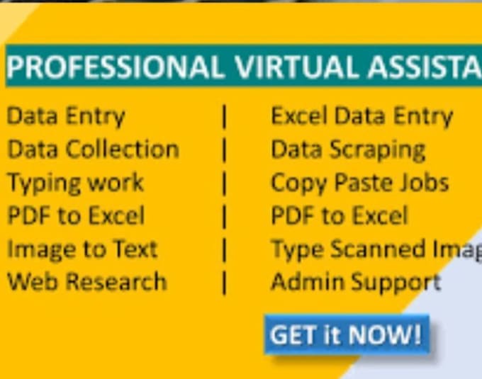 Data entry, typing, ms excel, word, ms office, , spreadsheet, dashboard, web by Data_entry_vba ...
