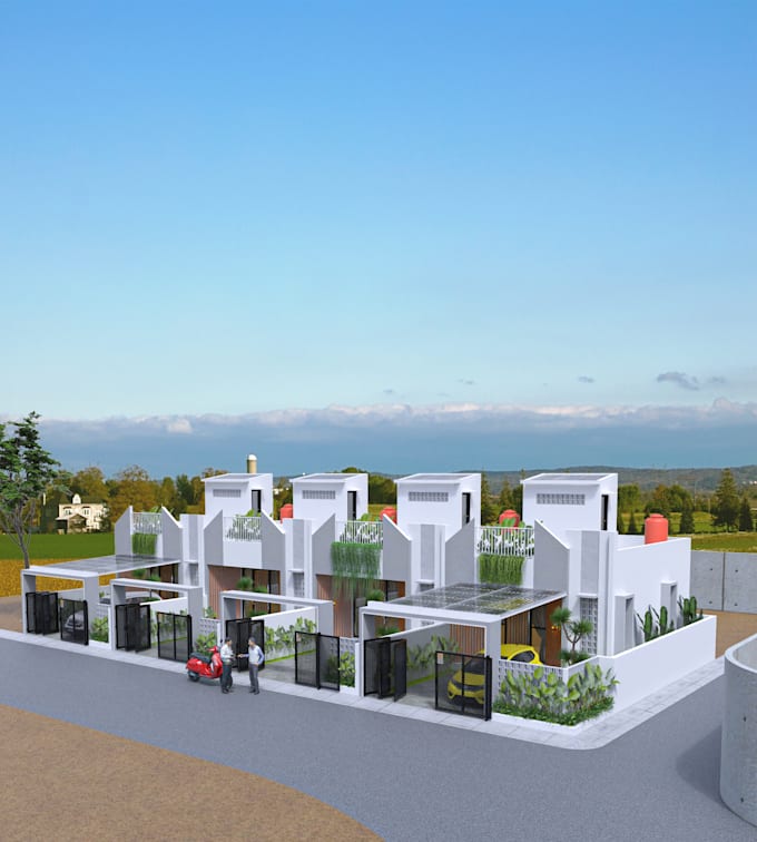 Simple realistic 3d rendering architecture by Surya_culya | Fiverr