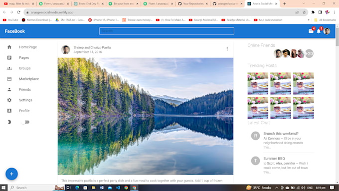 Front end development using react,js javascript by Anasraza2 | Fiverr
