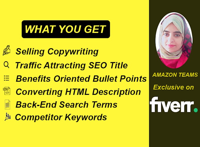 Write killer amazon listing descriptions and seo product descriptions ... Write killer amazon listing descriptions and seo product descriptions ...