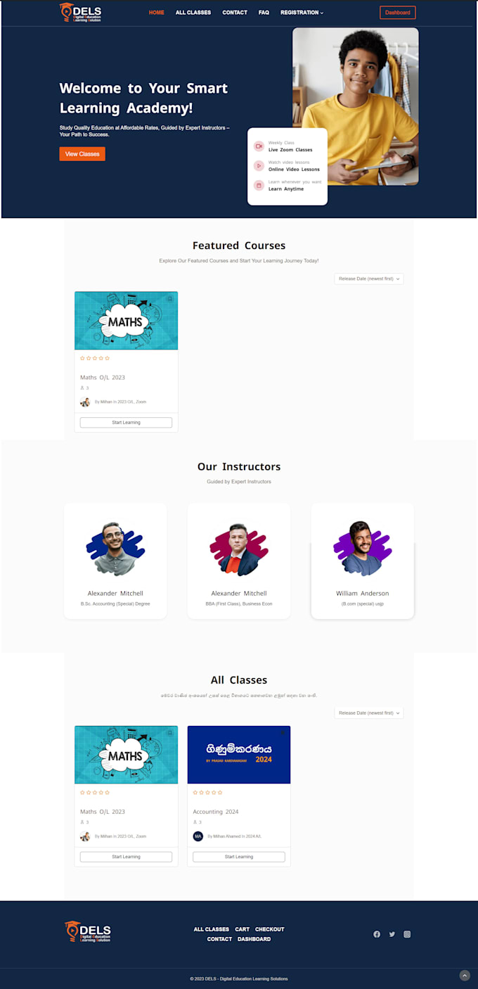 Create an elearning lms wordpress website by Artone06 | Fiverr