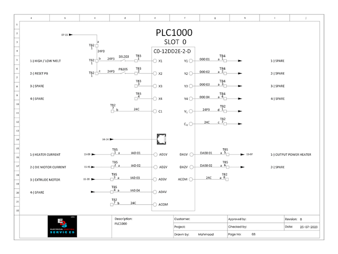 Draw plc wiring diagram, control and power diagram on cad by Mahmood111 ... Draw plc wiring diagram, control and power diagram on cad by Mahmood111 ...