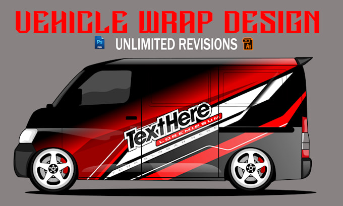 Do professional vehicle wrap, car wrap, van wrap, and lorry wrap design ...