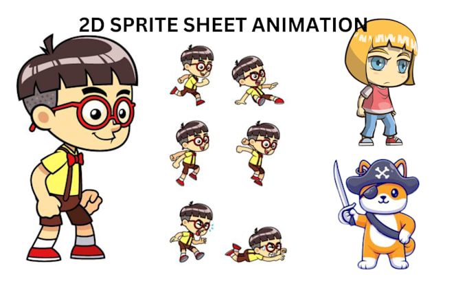 Do cartoon character sprite sheet, anime character sprite sheet by ...