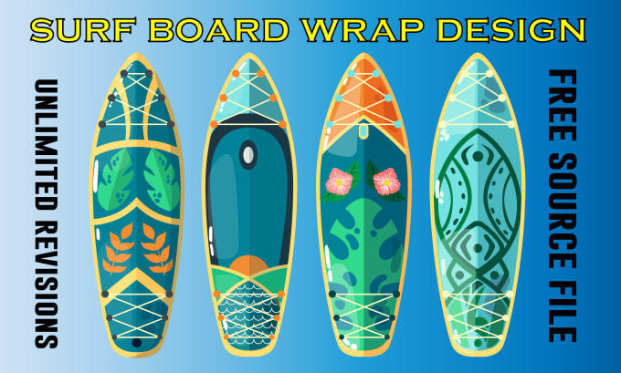 Professional jet ski, boat, surfboard, wrap design by Logoexpertt0 | Fiverr