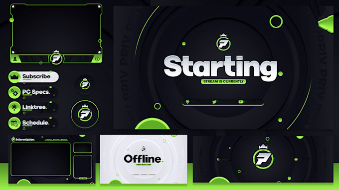 Design twitch overlays kick overlays stream animated overlay alerts by ...