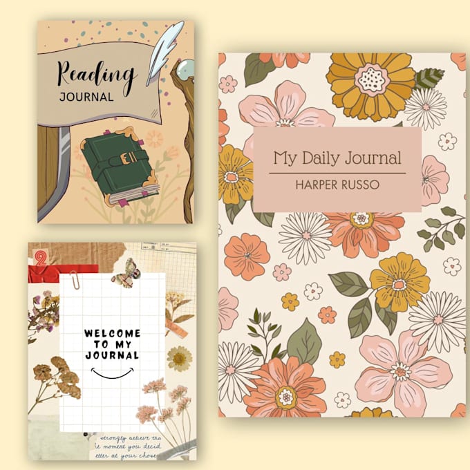 Design unique 3d notebook covers, journal and planner by Hamnacheema0 ...