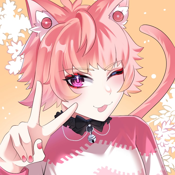Draw cute anime art for profile picture, pfp, vtuber, oc, fanart ...