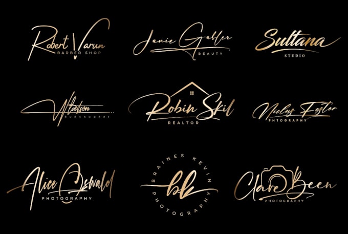 Design handwritten, scripted, cursive, signature logo design by ...