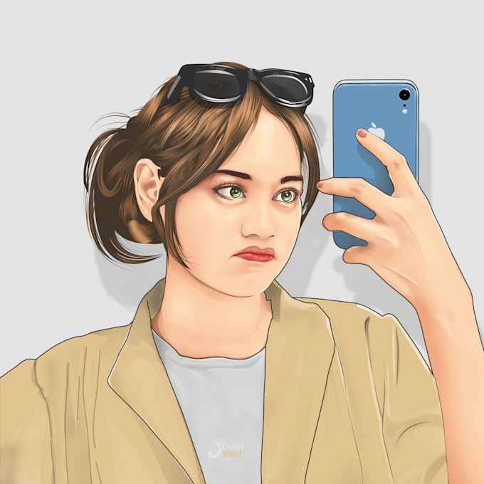 Open commissions for vector art portraits or vexelart by Dashvect | Fiverr