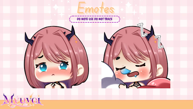 Draw cute emote for you by Myuupie | Fiverr