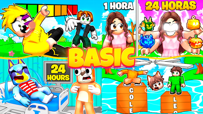 Make a professional roblox thumbnail by Foxxartz | Fiverr