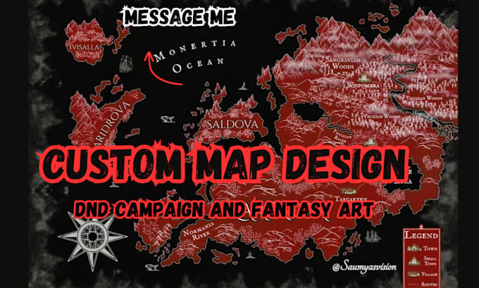Create a fantasy map for your dnd campaign, world map, battle map in 4k ...