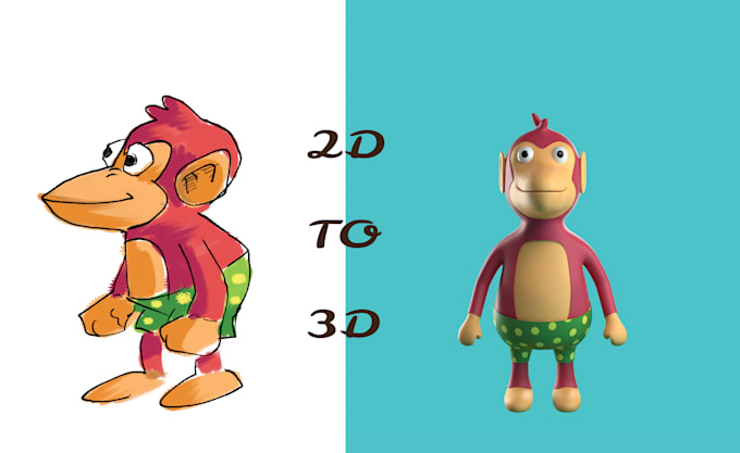 Design 3d character such as modeling animal, human, items by Pixaart ...