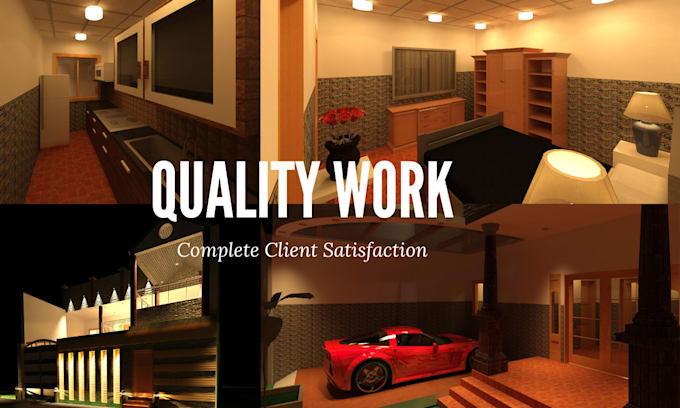 Convert your 2d floor plan to 3d by Usman_hasrat | Fiverr